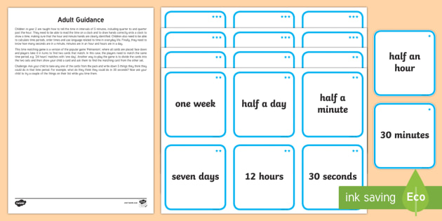 Year 2 Maths Homework Time Matching Game Worksheet / Worksheet