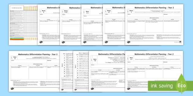 Year 2 Mathematics Planning Differentiated Resource Pack