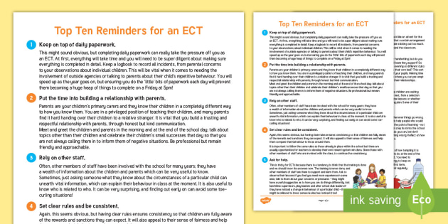 Early Career Teacher (ECT) Guide