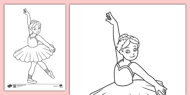 ballerina coloring pages kids