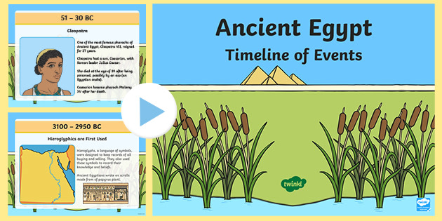 Ancient Egypt Timeline PowerPoint - Primary Resources