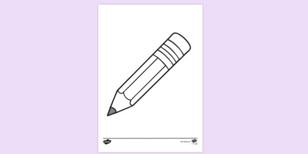 FREE! - Small Pencil Colouring Sheet | Colouring Sheets