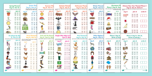Phase 2 Say It, Join It, Write It Activity Pack