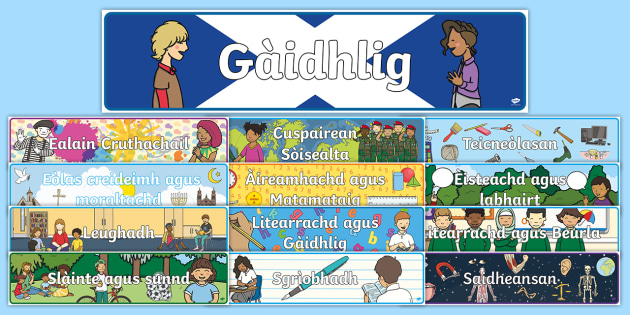 * NEW * CfE Display Banners in Gaelic Resource Pack - Gàidhlig, Subject