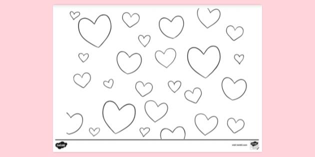 FREE! - Heart Shape Colouring Sheet | Colouring Sheets