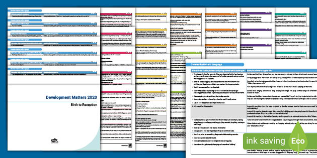 Early Years Development - New Development Matters 2020