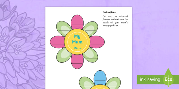 Mother's Day Flower Petal Activity (teacher made)