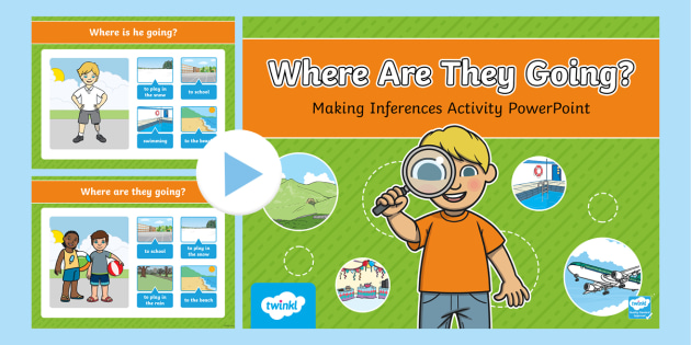 Where Are They Going? Making Inferences Activity PowerPoint