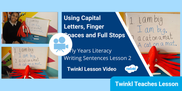 FREE! - Writing Sentences Video Lesson 2 | EYFS Remote Learning Tool