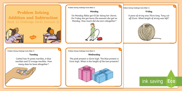 Week 1 - Version 2 - Problem Solving - One a Day Challenge Cards