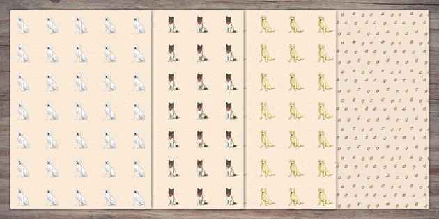 Dog Pattern Wrapping Paper | Twinkl Party (teacher made)