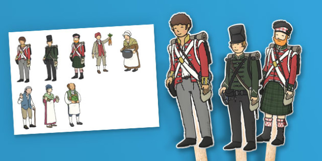 Stone Soup Stick Puppets (teacher made)