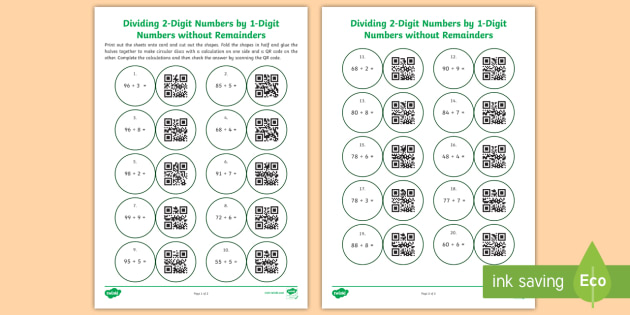 Dividing 2 Digit By 1 Digit Year 4 Mattie Haywood s English Worksheets