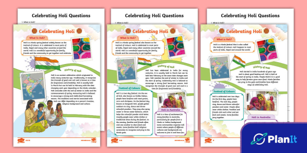 Celebrations Reading Comprehensions | twinkl.com.au