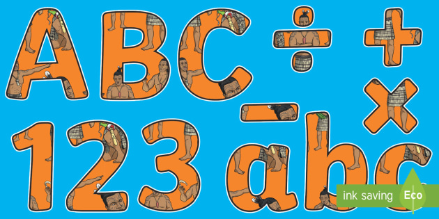 Māui Myth Display Lettering