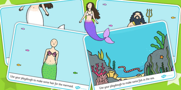 The Little Mermaid Playdough Mats (teacher made)