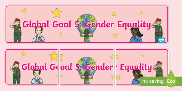 All About Global Goals: Gender Equality Display Banner