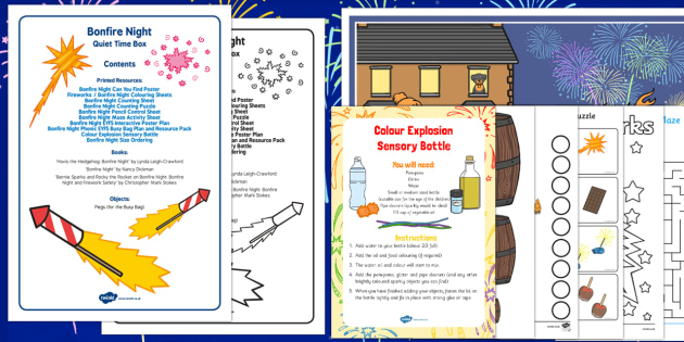 Bonfire Night Quiet Time Box