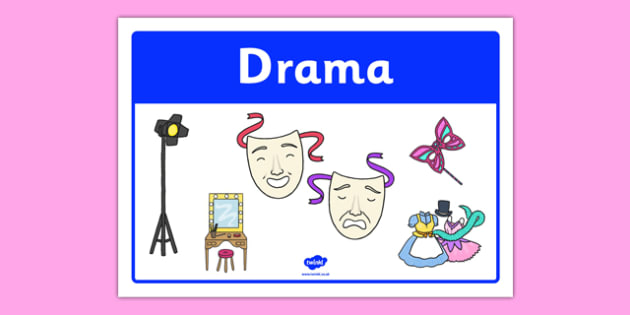 Drama Classroom Area Sign