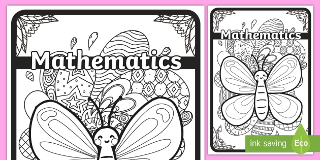 * NEW * Mathematics Mindfulness Colouring Book Cover