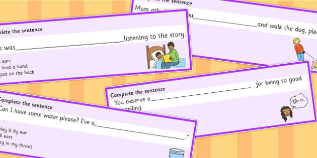 Complete The Sentence With An Idiom Multiple Choice Set 2 - idiom