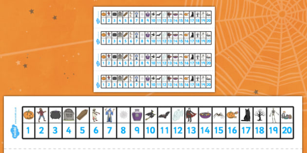 Number Track 0-20 (Halloween) (teacher made)