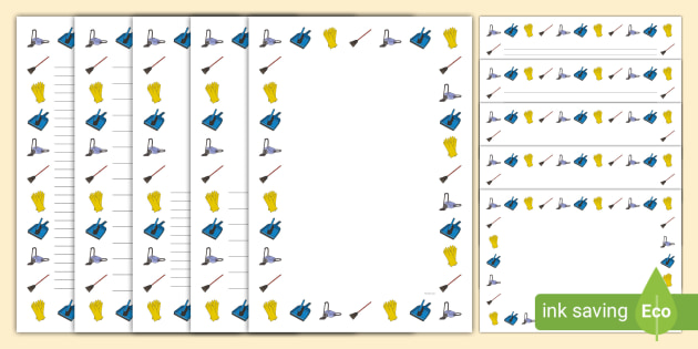FREE! - Simple Blank Housekeeping Page Border | Twinkl