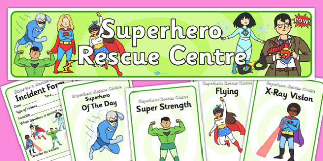 Superhero Rescue Centre Role Play Pack-superhero rescue centre