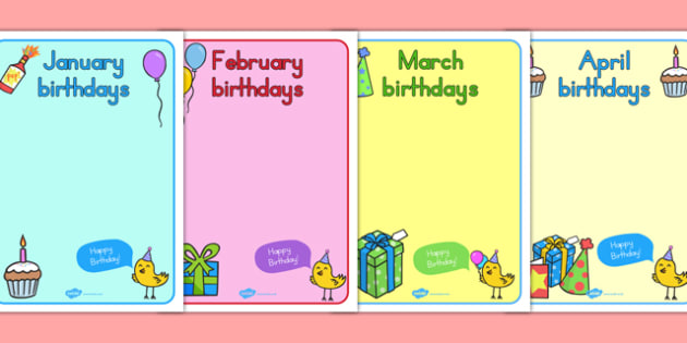 FREE! - Editable Birthday Display Posters (teacher made)