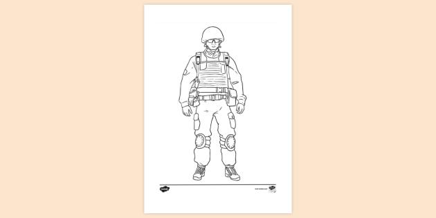 FREE! - Soldier Colouring Page | Colouring Sheets