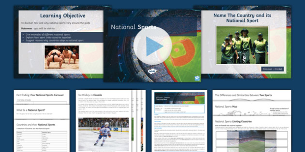 The Geography of Sport Lesson Pack | National Sports