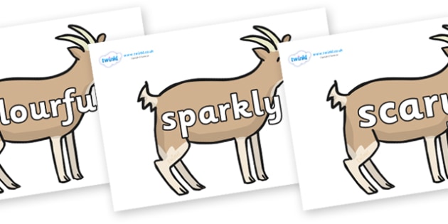 Wow Words on Goats (teacher made)