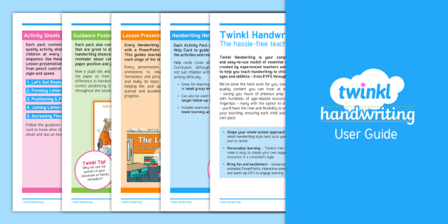 FREE! - Twinkl Handwriting User Guide - handwriting, penpals, fluent ...
