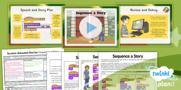 Computing Scratch Animated Stories Unit Sequence A Story Year 6
