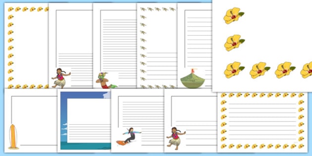 Hawaii Page Border Pack (teacher made)