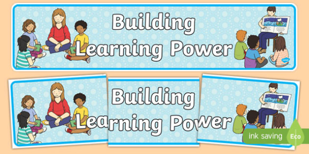👉 Building Learning Power Displays (teacher made)