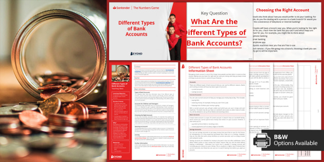 FREE! - 👉 Different Types of Bank Accounts (teacher made)