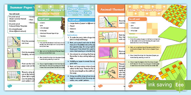 KS1 Paper Weaving Activity Pack (Teacher-Made)