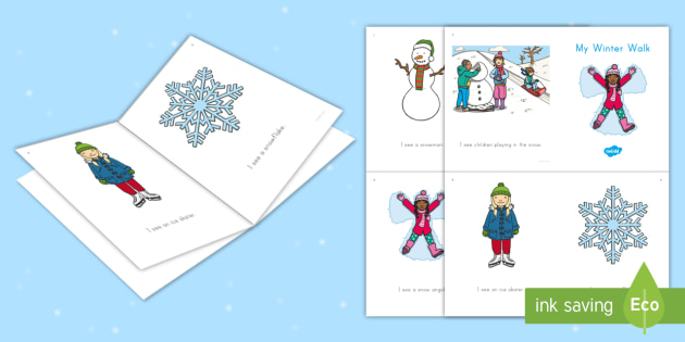 My Winter Walk Early Emergent Reader (teacher made)
