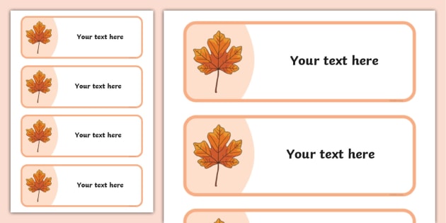 * NEW * Editable Maple Leaf Drawer Labels,leaf labels,drawer labels