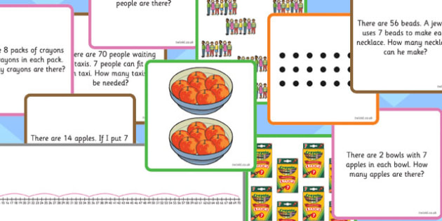 Times and Divide Card Games x7 (teacher made)