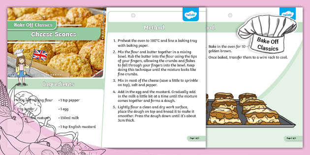 Cheese Scones - Bake Off Classics (teacher made)