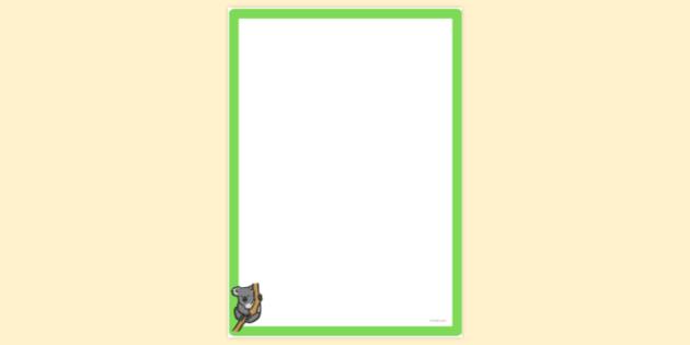 FREE! - Koala Icon Page Border | Page Borders | Twinkl