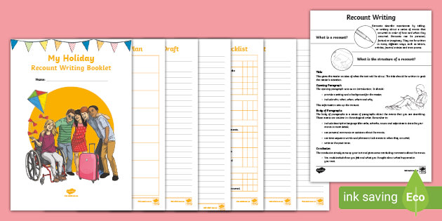 Holiday Recount Writing Booklet (teacher made)