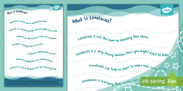 What Is Loneliness? (teacher made)