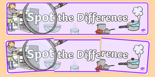 Spot the Difference Display Banner (teacher made)