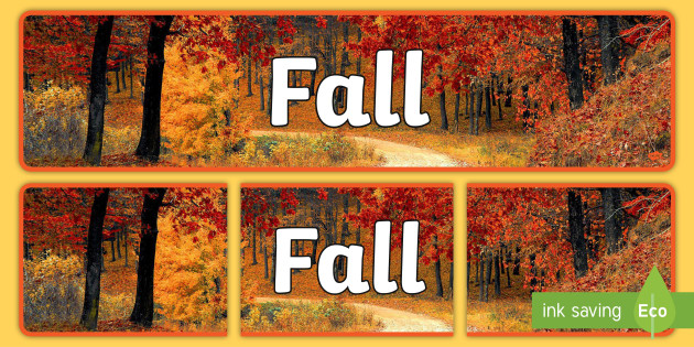 Fall Photo Banner (teacher made)