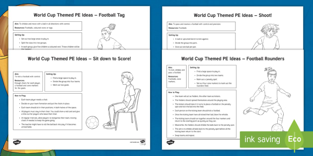 KS2 World Cup Themed PE Activity Pack (teacher made)