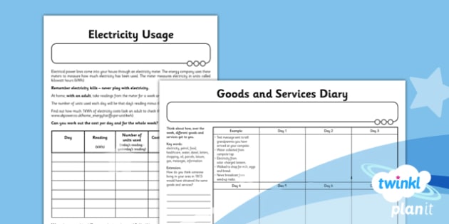 Energy and the Environment Home Learning Tasks - Year 5 Geography