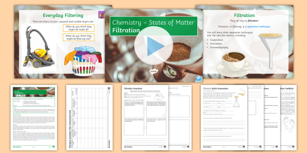 States of Matter Lesson 7: Filtration Lesson Pack - Beyond